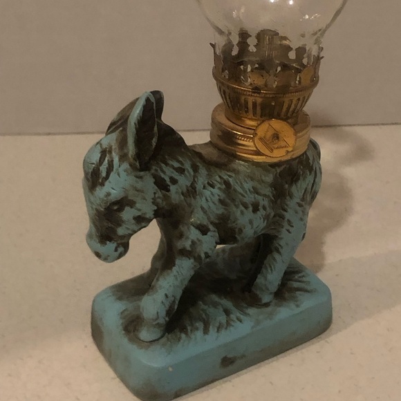 Vintage | Accents | Vtg Mid Century Miniature Ceramic Shabby Donkey Oil ...